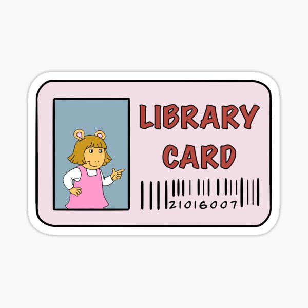 "DW Library Card" Sticker for Sale by halz-sticker | Redbubble