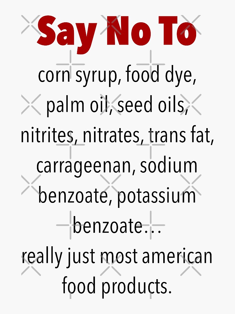 "Anti Toxic Ingredients " Sticker by princesssomo21 | Redbubble