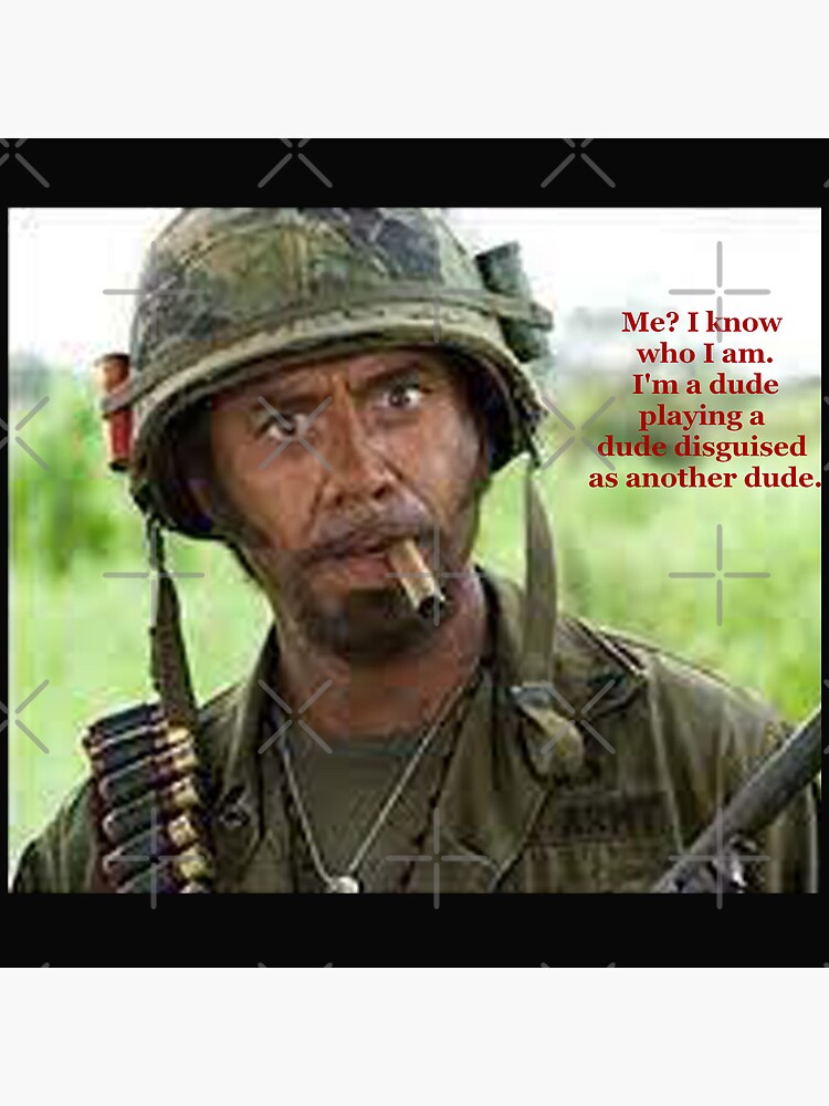 "Tropic Thunder - Kirk Lazarus" Poster for Sale by BlackMumba43 | Redbubble