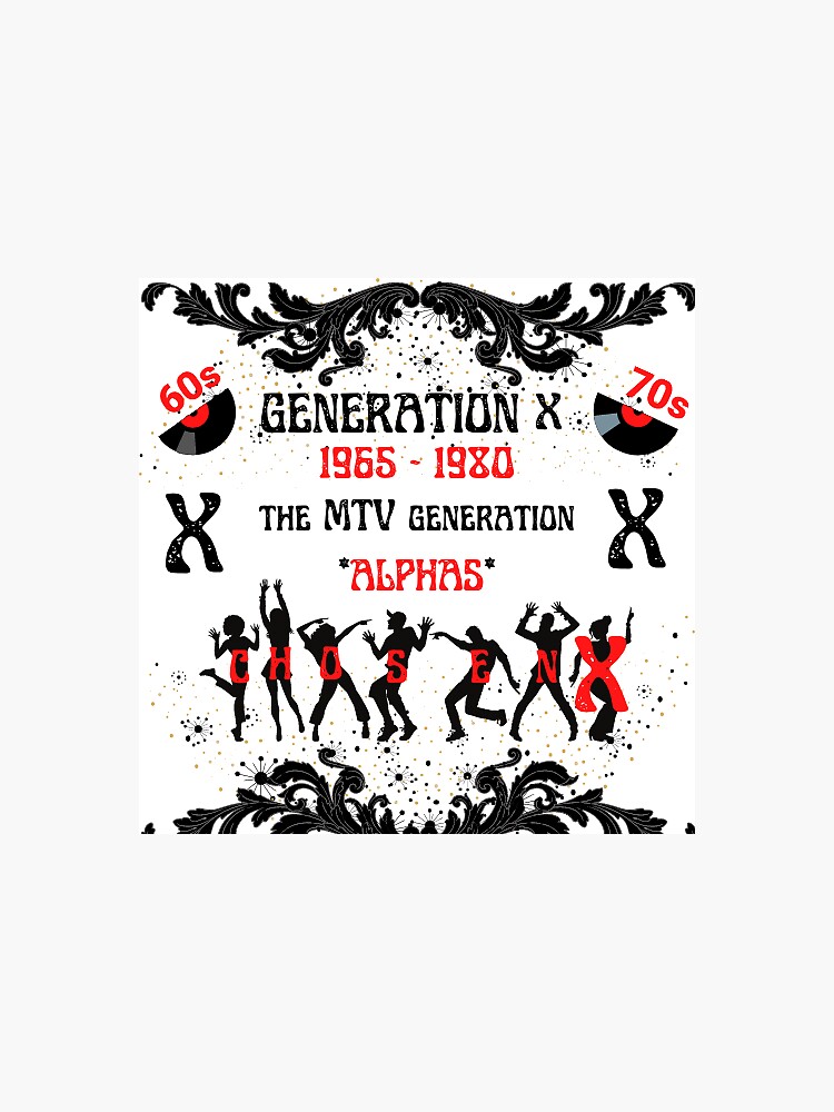 "GENERATION X " Sticker by brickzvillecorp | Redbubble
