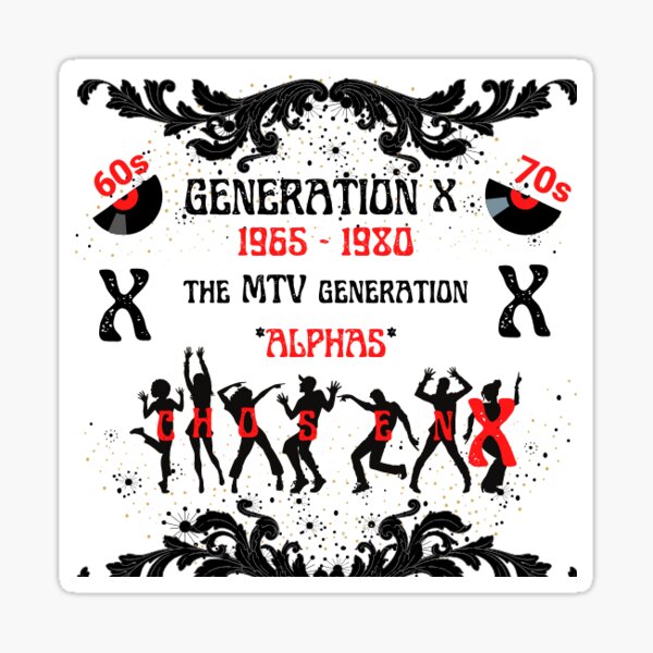 "GENERATION X " Sticker by brickzvillecorp | Redbubble