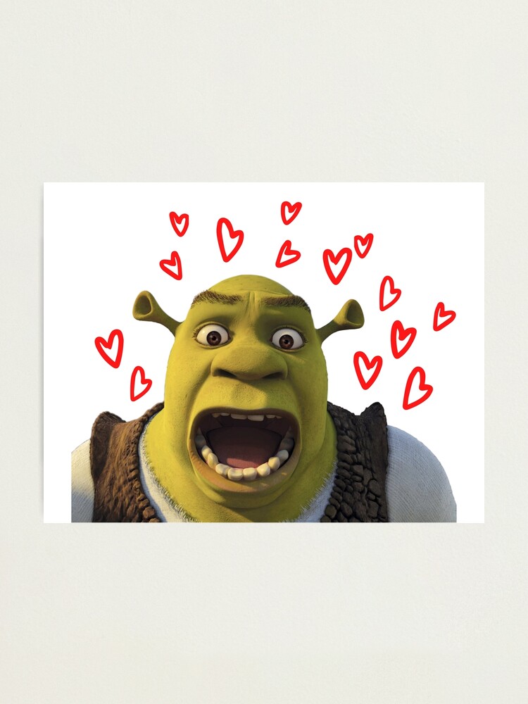"shrek love meme" Photographic Print for Sale by artwithmichelle ...