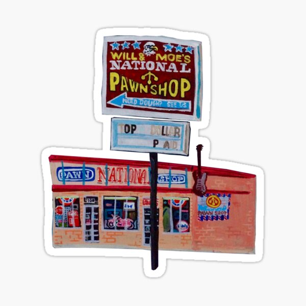 "Pawn Shop" Sticker by spencerSteveS | Redbubble