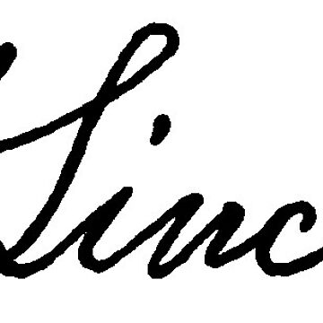 "Lincoln Signature" Sticker for Sale by juliaiaq | Redbubble