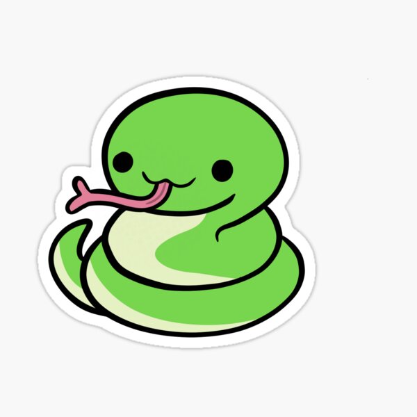 "Cute Little Snake" Sticker by iamrobert231 | Redbubble
