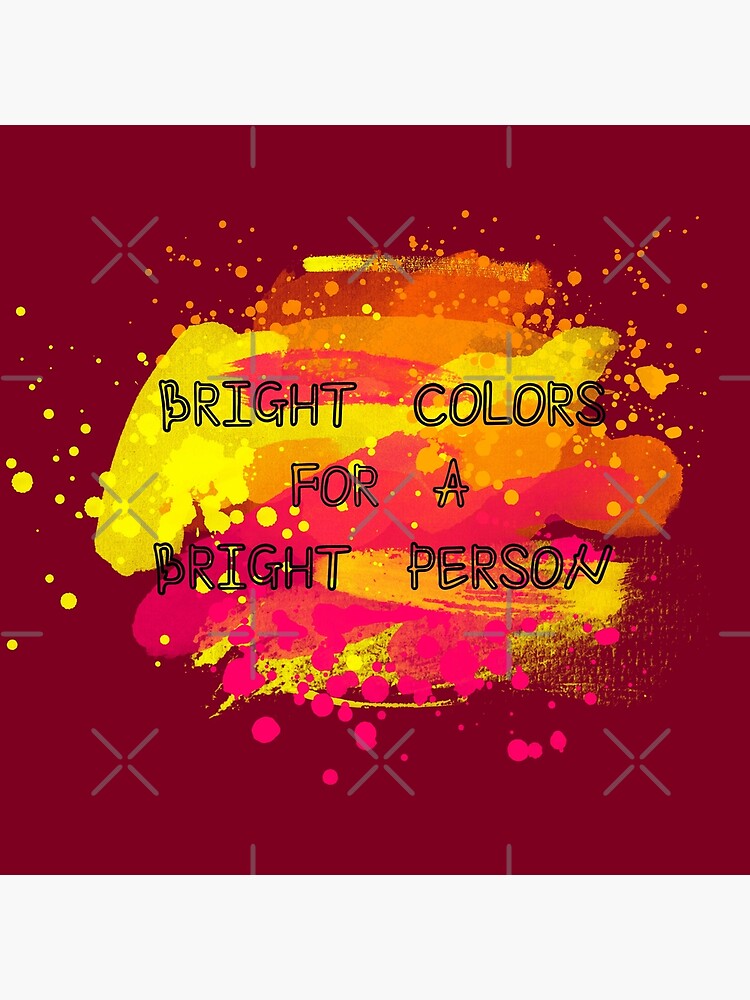 "Bright colors for a bright person. Pink and yellow" Poster by ...