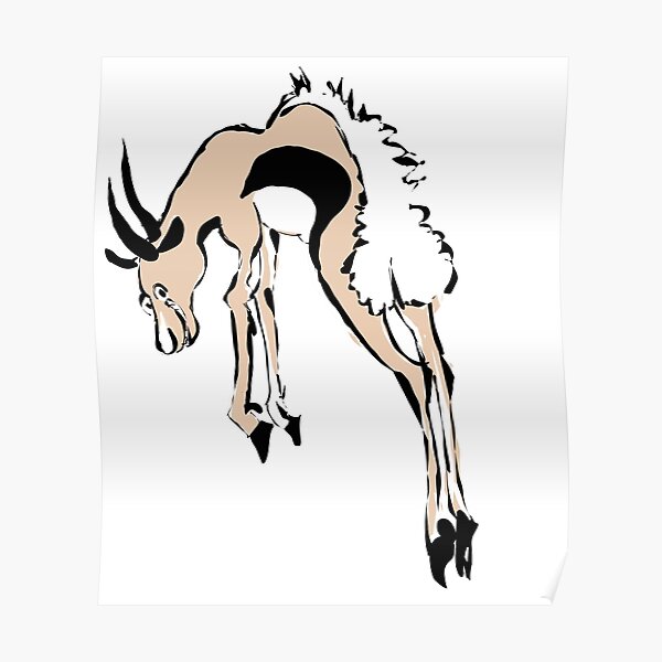 "Springbok" Poster for Sale by michdevilish | Redbubble