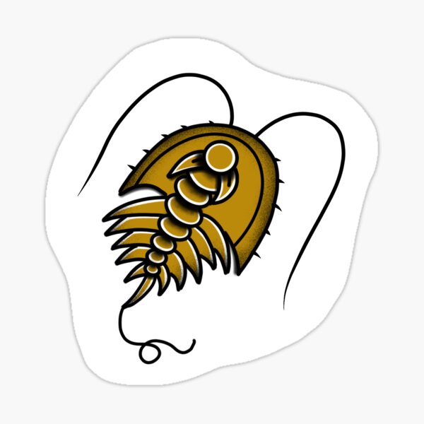 "Trilobite" Sticker by spooky-trad-art | Redbubble
