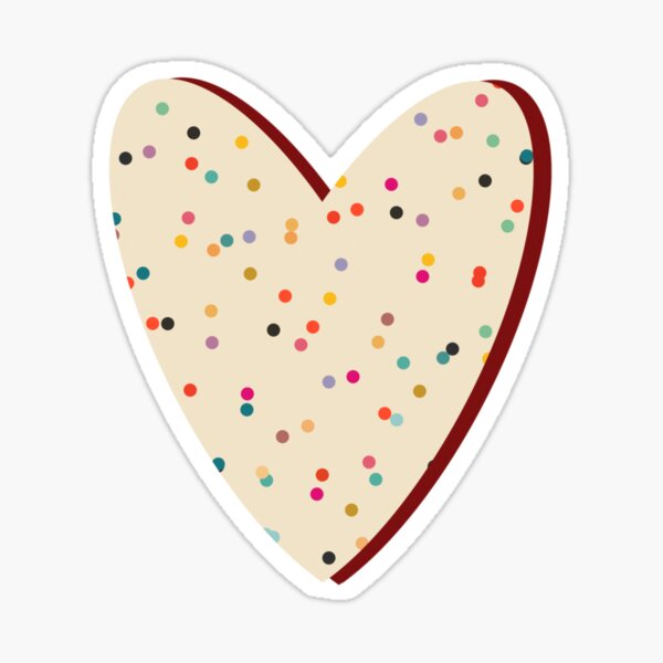 "Spotted hearts, love digital pattern " Sticker by Bonheurem | Redbubble