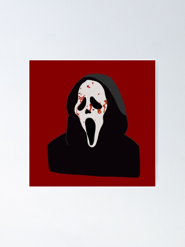 "Bloody Ghostface" Poster for Sale by hayliejones | Redbubble