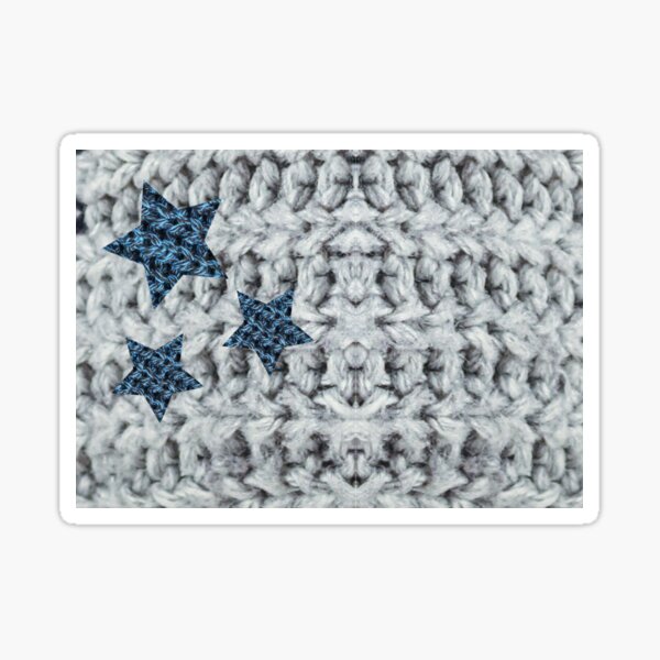 "Blue and grey Cardigan star" Sticker by LukjanovArt | Redbubble