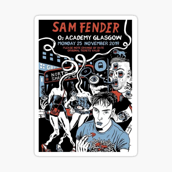 "sam fender" Sticker for Sale by o-livai | Redbubble