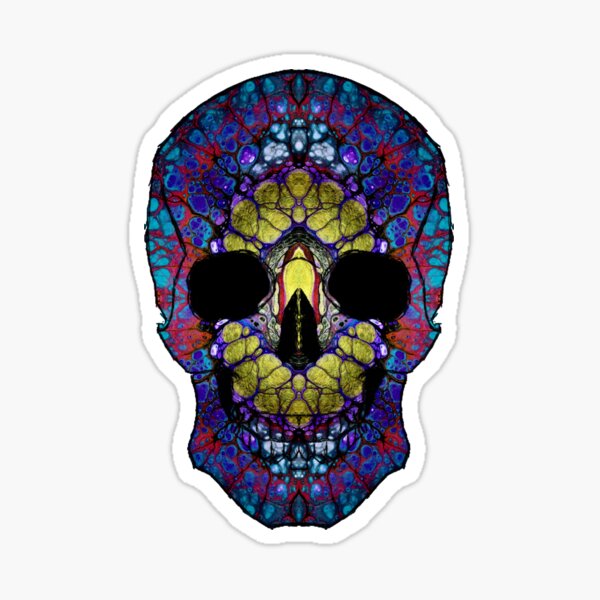 "Skull" Sticker by DorsalfinbyBeck | Redbubble