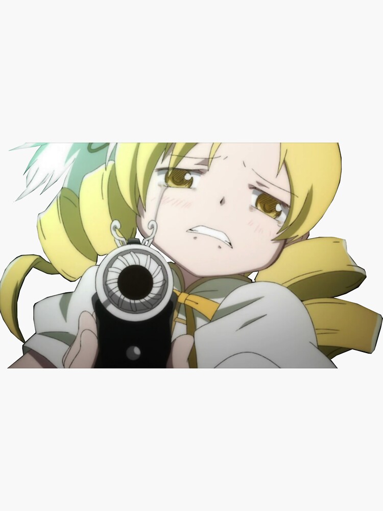 "Mami Tomoe Gun" Sticker for Sale by kawaiicrossing | Redbubble