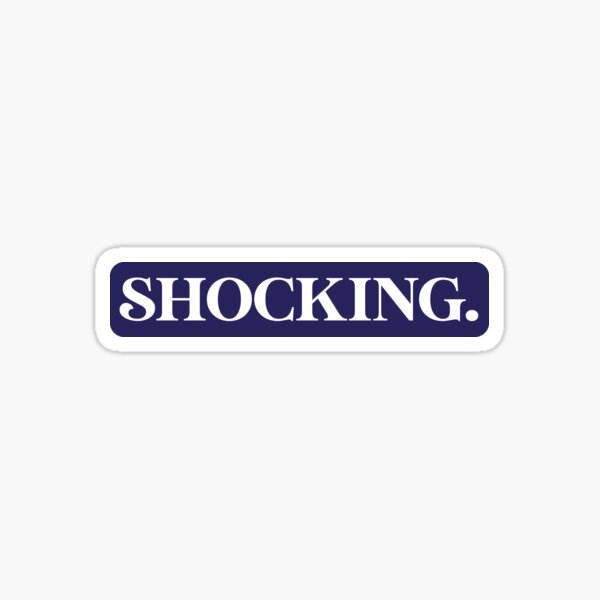 "Shocking Word - Cute " Sticker for Sale by Yazidghe | Redbubble