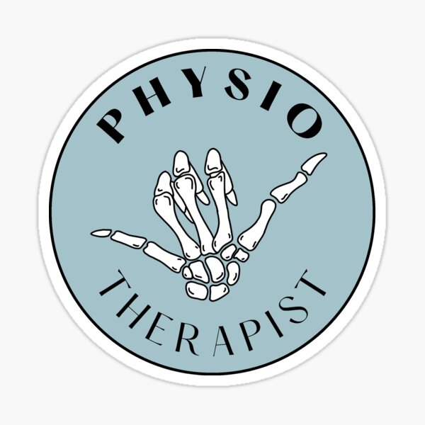 "Physiotherapist Skeleton Hand Hang Loose Shaka" Sticker for Sale by ...