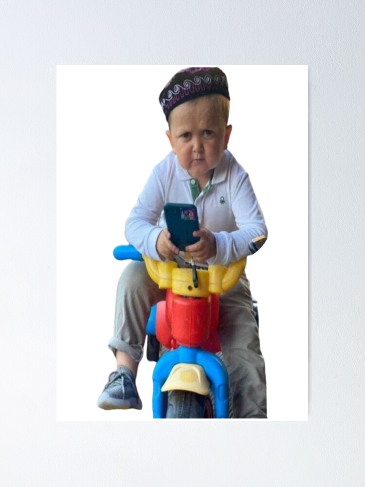 "Hasbulla On Bicycle " Poster for Sale by BitternotMeme | Redbubble