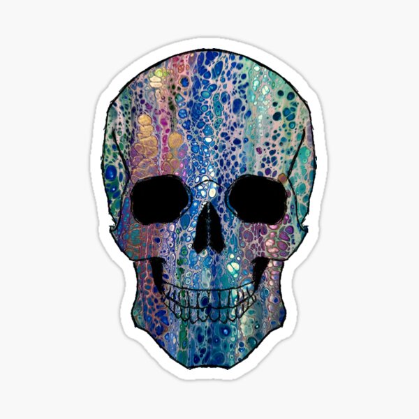 "Skull" Sticker by DorsalfinbyBeck | Redbubble