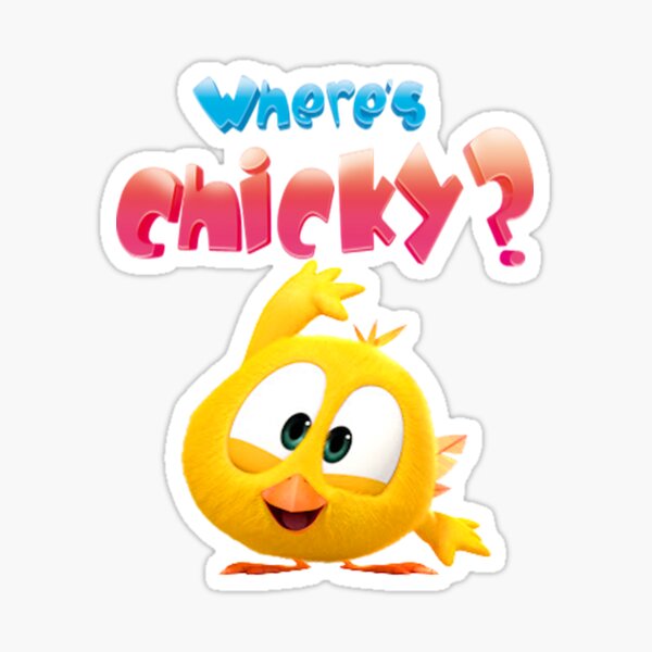 "where's chicky Funny gift for fans where's chicky characters" Sticker ...