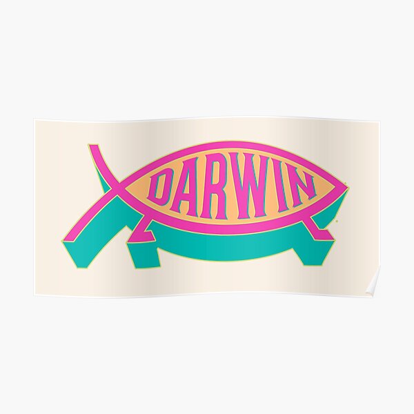 "Darwin Fish Logo" Poster by RafaelLima7 | Redbubble