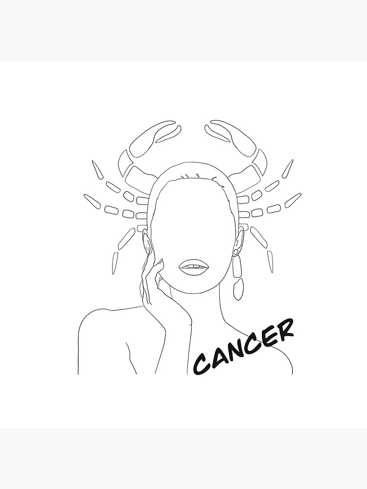 Cancer Zodiac Sign Poster For Sale By Lily Altaga Redbubble