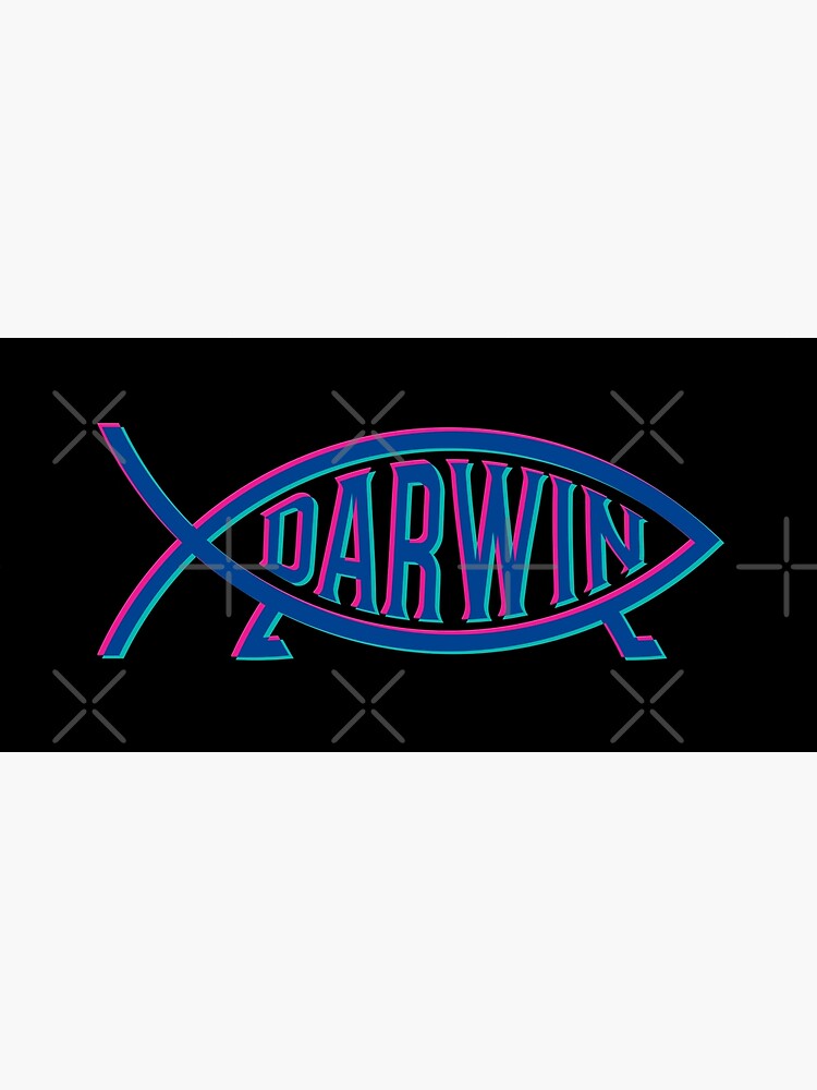 "Darwin Fish Logo v3" Poster for Sale by RafaelLima7 | Redbubble