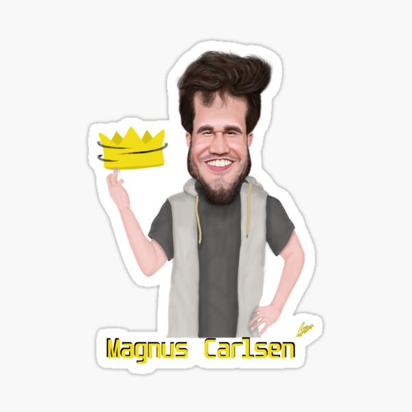 "Magnus Carlsen" Sticker for Sale by CarlosDignou | Redbubble