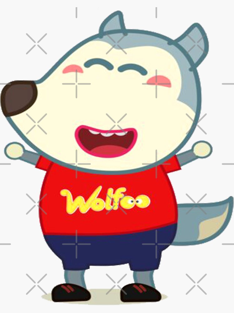 Pegatina «regalo divertido de dibujos animados de wolfoo para fanáticos ...