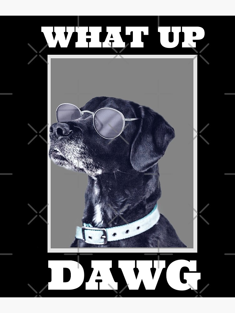 "What up Dawg" Poster for Sale by airmenwes37 | Redbubble