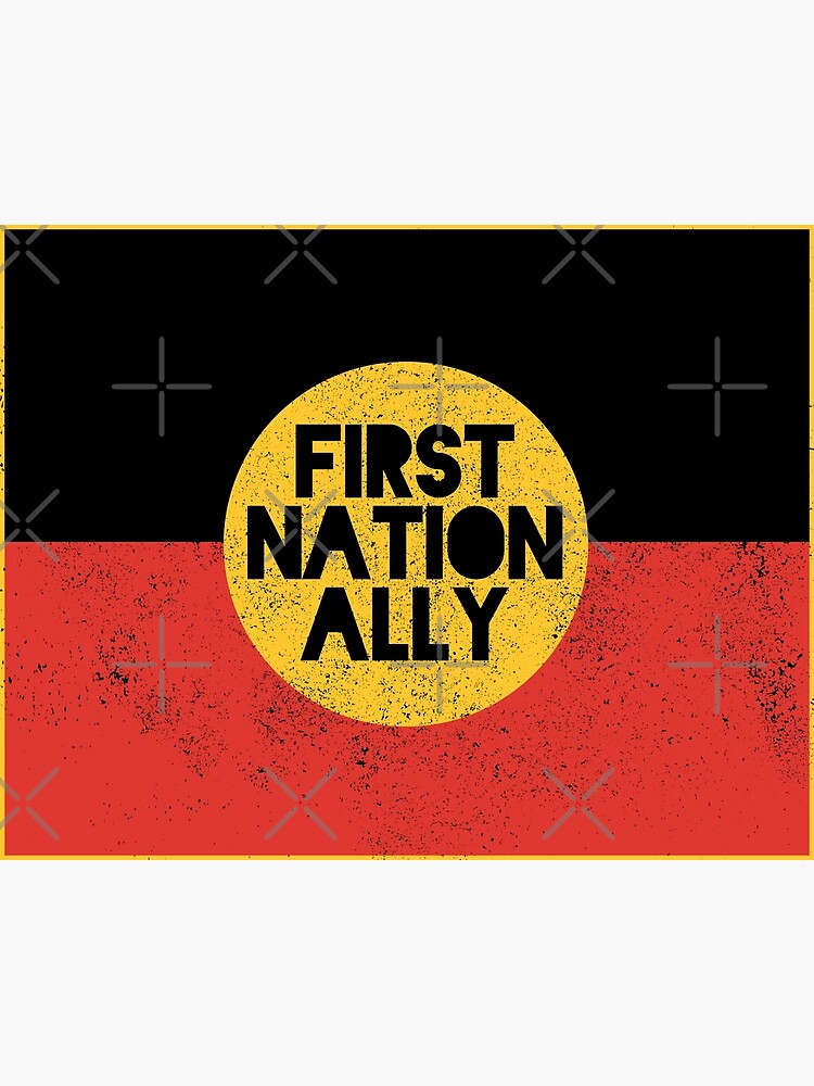 "First Nation Ally [Black Worn Design]" Poster for Sale by ...