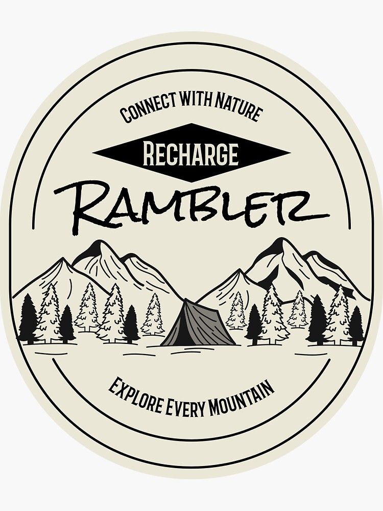 "Rambler" Sticker for Sale by ChadwickDesigns | Redbubble