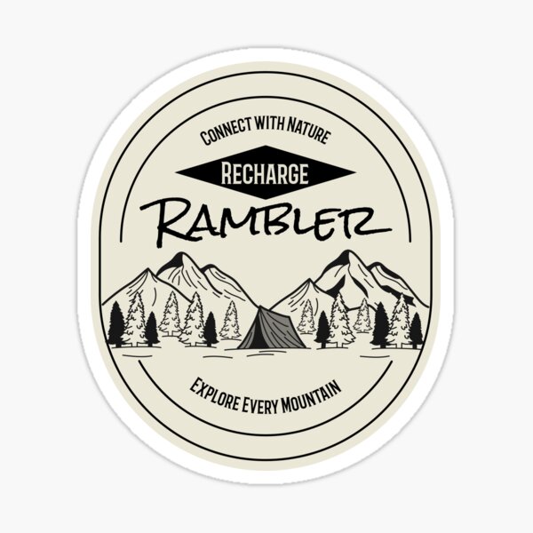 "Rambler" Sticker for Sale by ChadwickDesigns | Redbubble