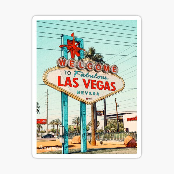 "Las Vegas City" Sticker for Sale by PostersStickers | Redbubble