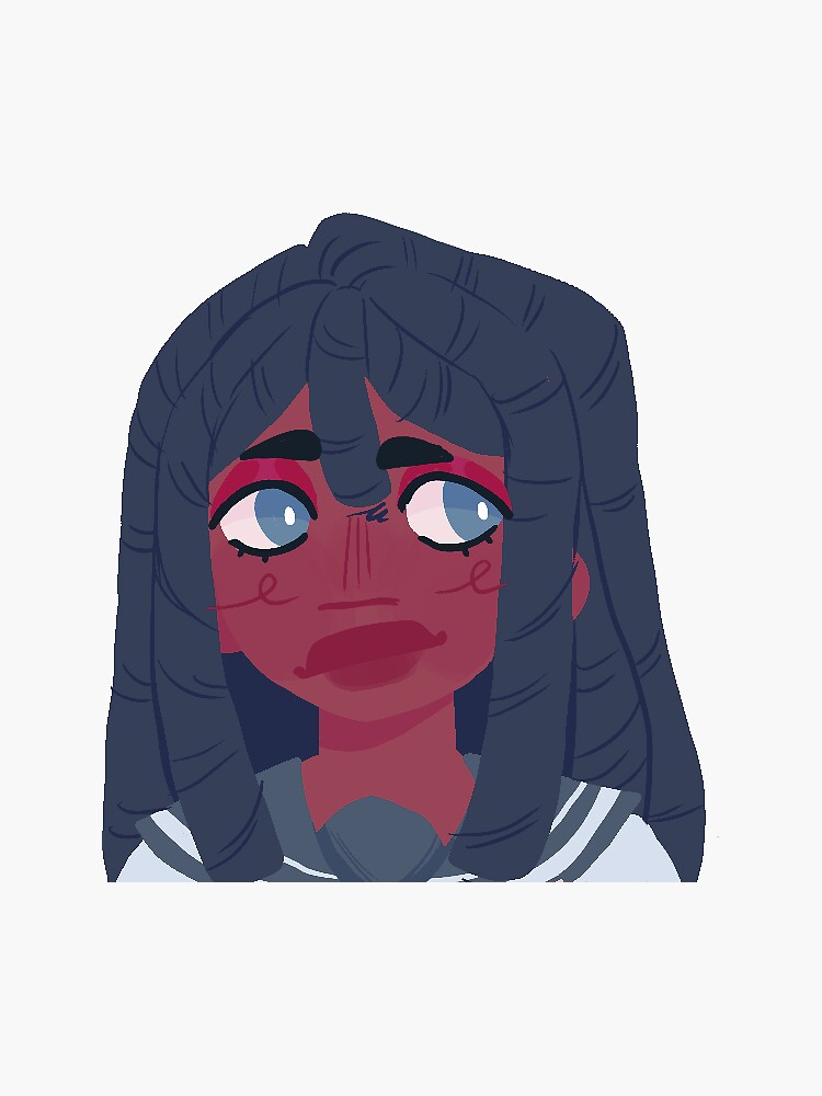 "Sayaka" Sticker by LemonTeaFrog | Redbubble
