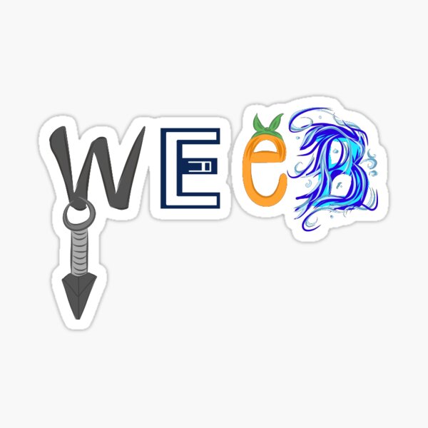 "Weeb" Sticker for Sale by Rainmouse26 | Redbubble