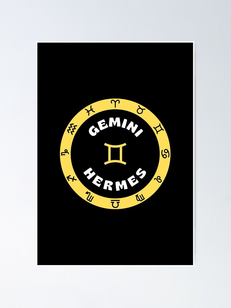 "Gemini Zodiac Symbol Greek Mythology God Hermes Horoscope" Poster for ...