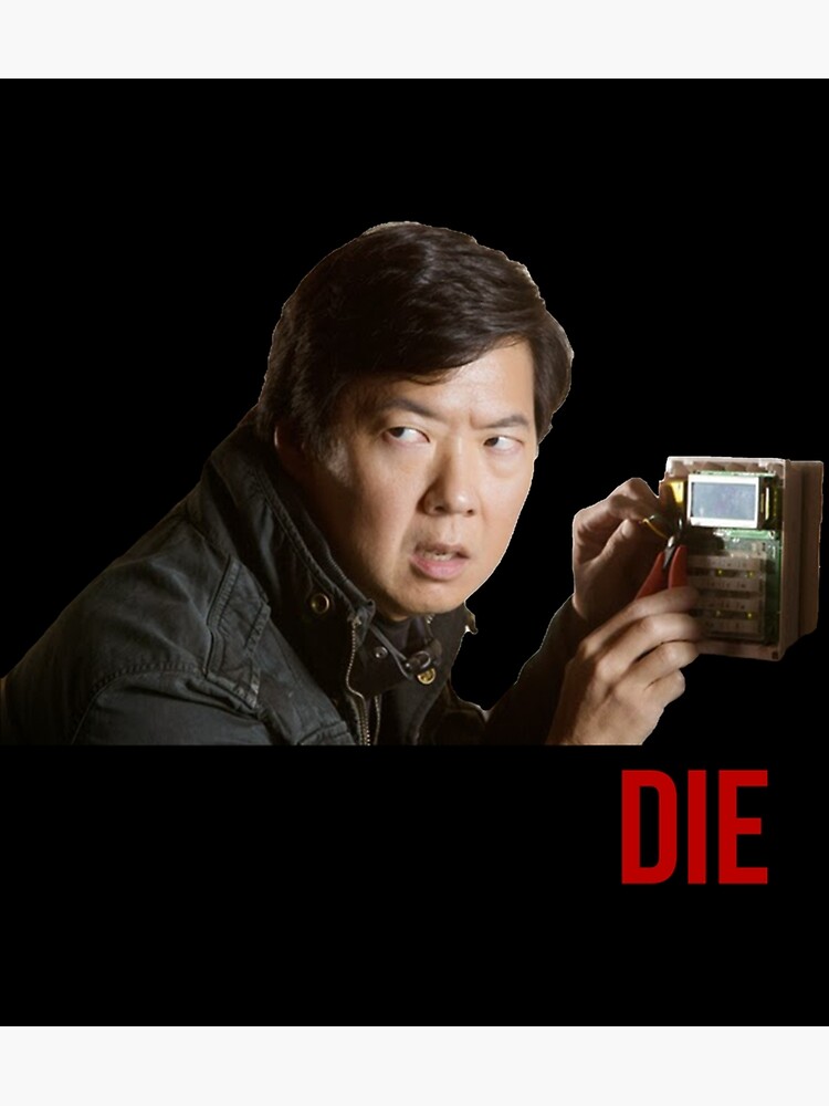 "The Hangover Mr. Chow But Did You Die Sticker" Art Print for Sale by ...