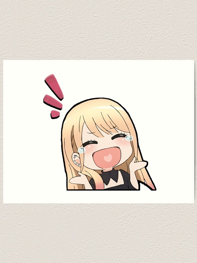 "Chibi Marin Kitagawa My Dress Up Darling Sticker" Art Print for Sale ...