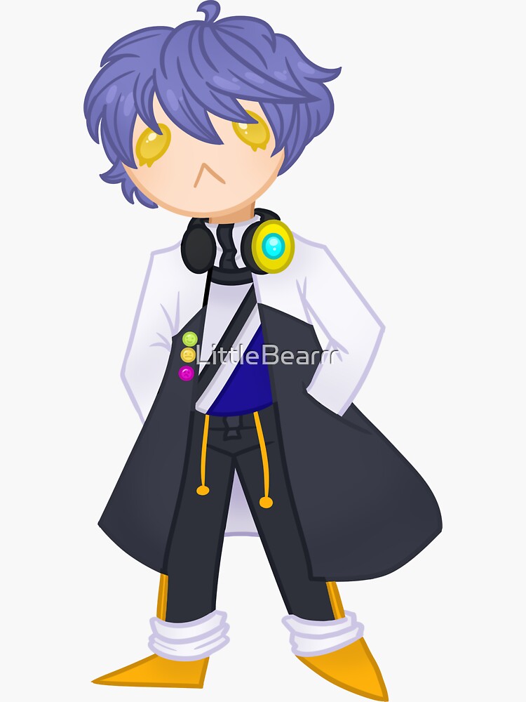 "Leviathan from Obey Me chibi" Sticker for Sale by LittleBearrr | Redbubble