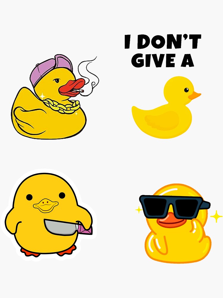 "Duck Moods Sticker Set" Sticker for Sale by springann | Redbubble