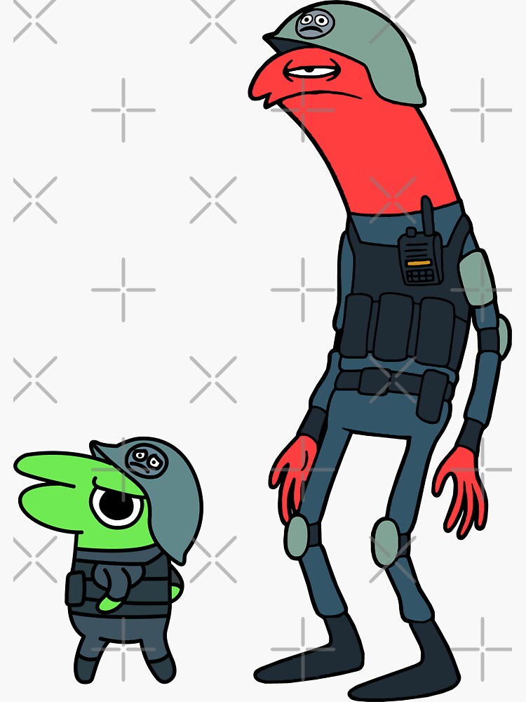 "SMILING FRIENDS - Alan and Gleb SWAT, bliblie, Pim, Grim, Glep (author ...