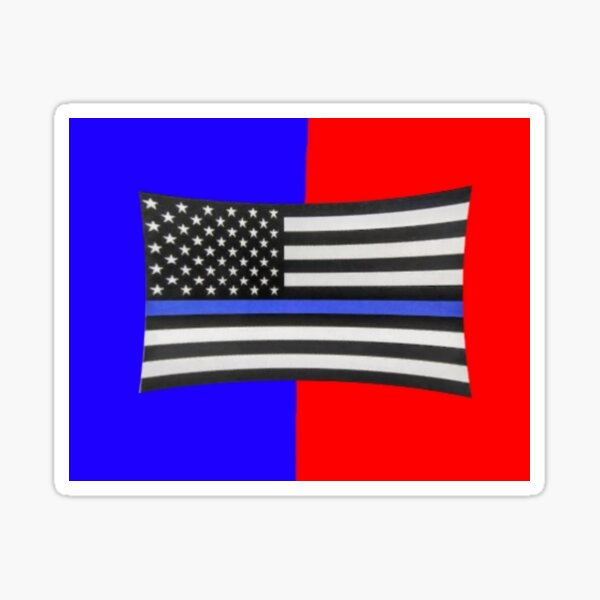 "Police flag" Sticker by Paintingforfun | Redbubble