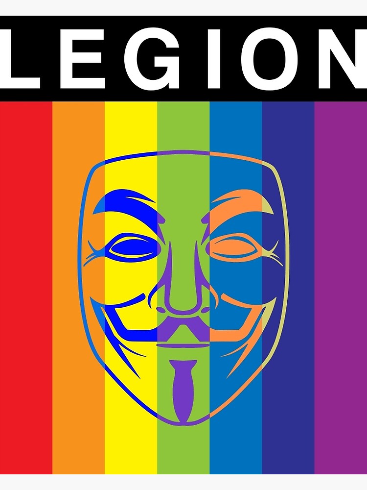 "LEGION (Rainbow / Anonymous)" Poster by GsusChrist | Redbubble