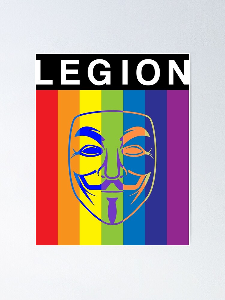 "LEGION (Rainbow / Anonymous)" Poster by GsusChrist | Redbubble