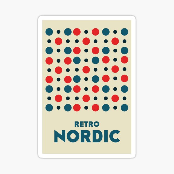"Mid Century Modern, Scandinavian Design" Sticker by NordicStudio ...