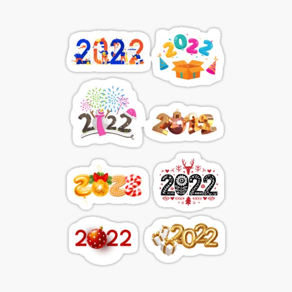 "YEAR 2022 PACK " Sticker for Sale by Alacenakart | Redbubble