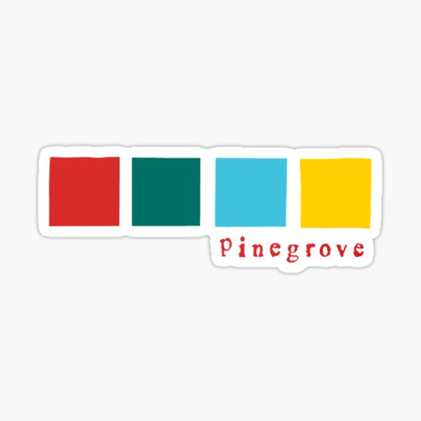"Pinegrove Merch" Sticker for Sale by AmyLomax | Redbubble