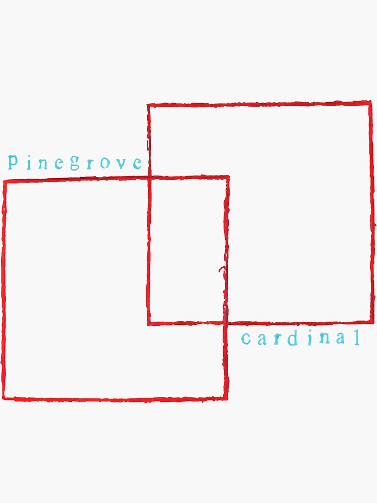 "Pinegrove Cardinal" Sticker by AmyLomax | Redbubble