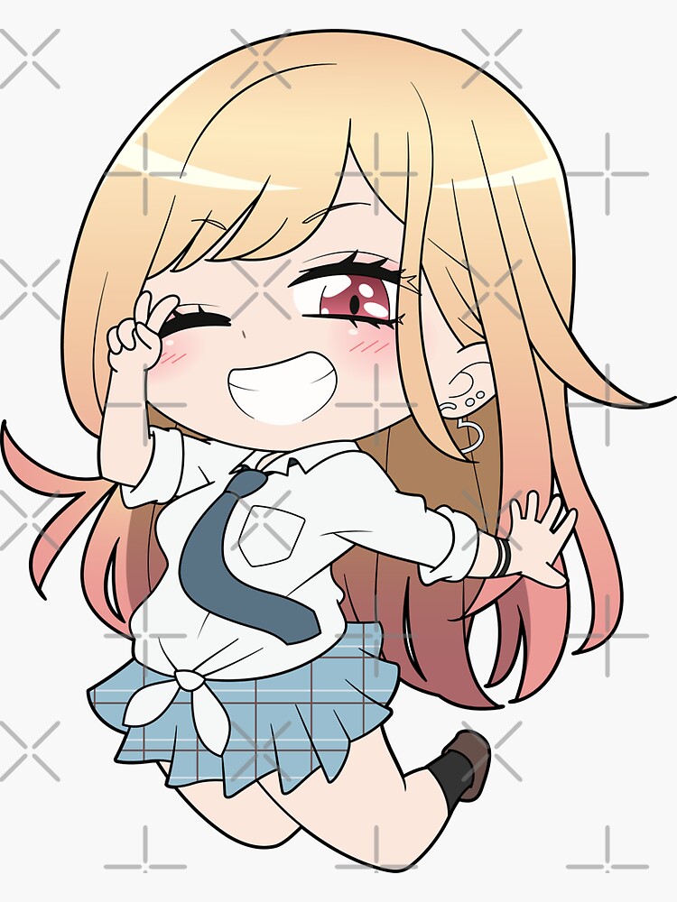 Pegatina «My Dress-Up Darling Kitagawa Marin Chibi» de ChibiCheems ...