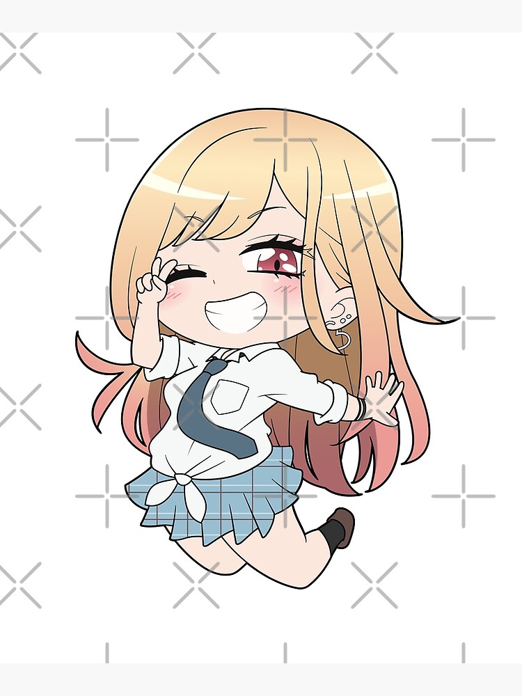 "My Dress-Up Darling Kitagawa Marin Chibi" Mounted Print for Sale by ...